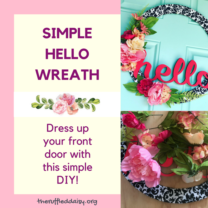 Quick and Easy HELLO Wreath
