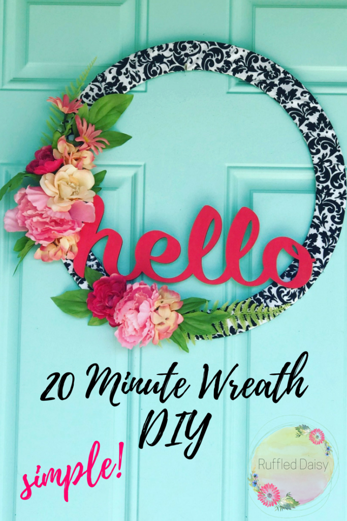 Quick and Easy HELLO Wreath