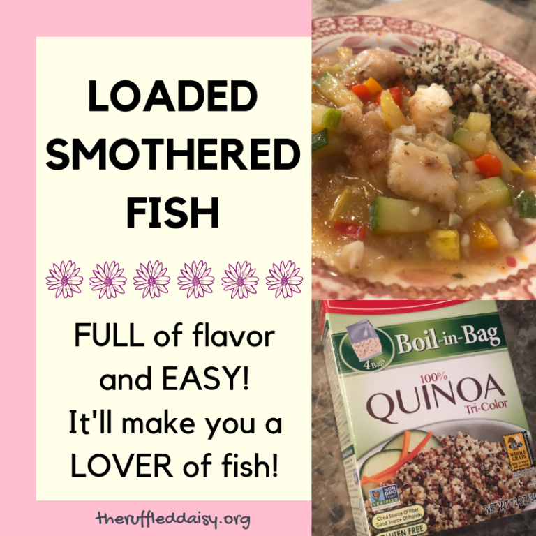 Favorite LOADED Smothered Fish