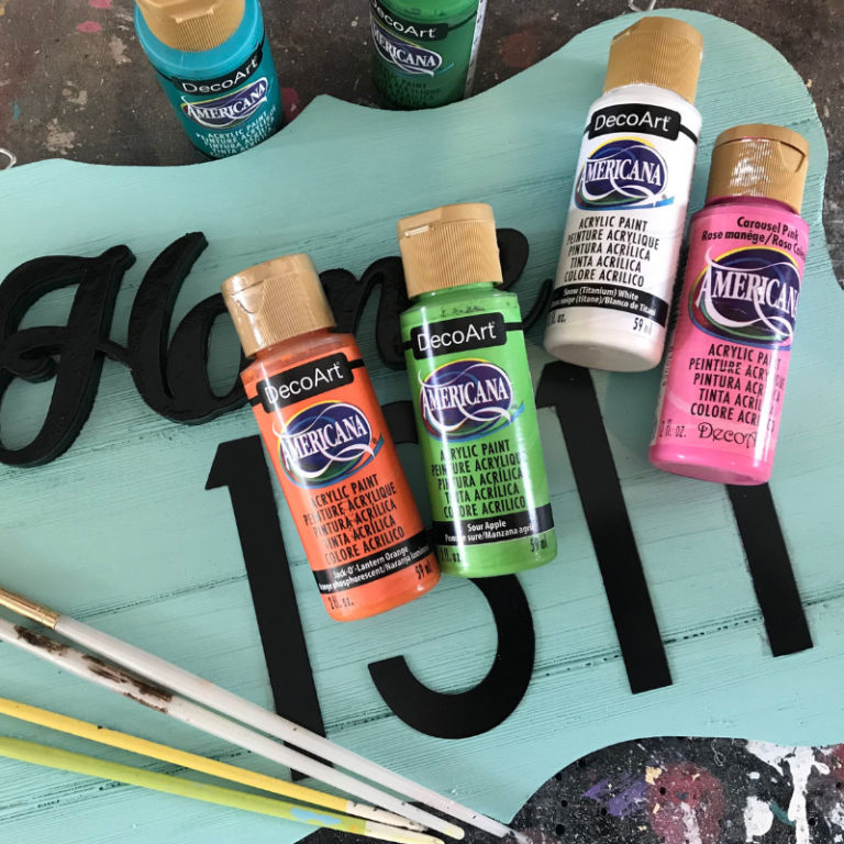 DIY Home Address Plaque