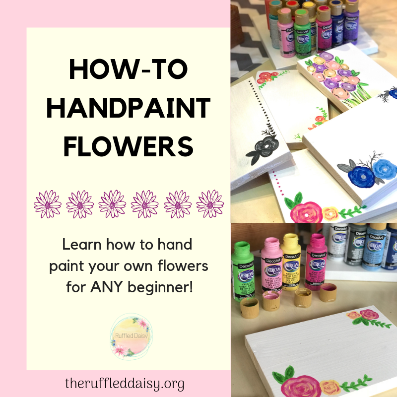 Learn How To Hand Paint Flowers The Easy Way