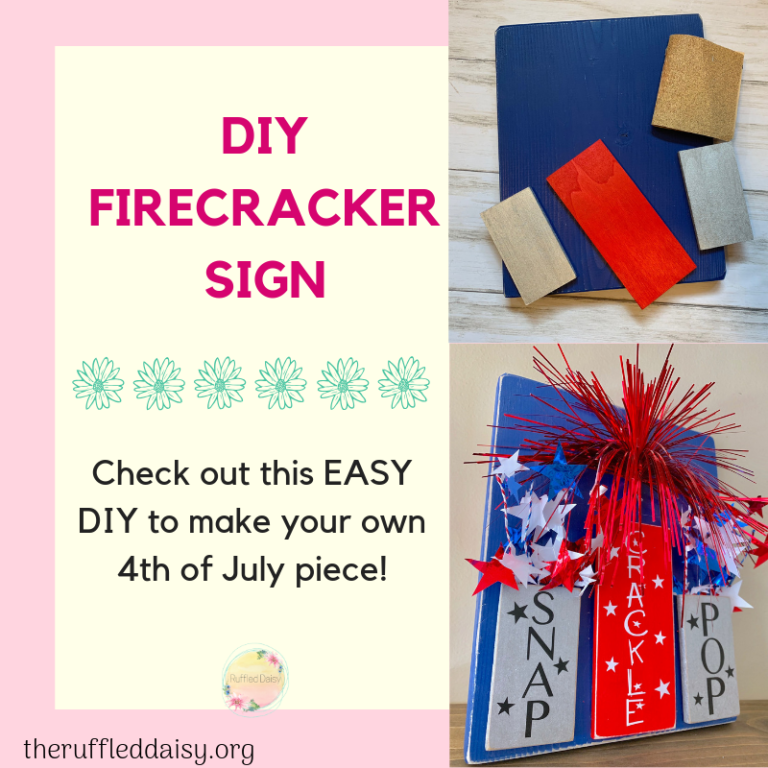 Easy DIY Firecracker Sign