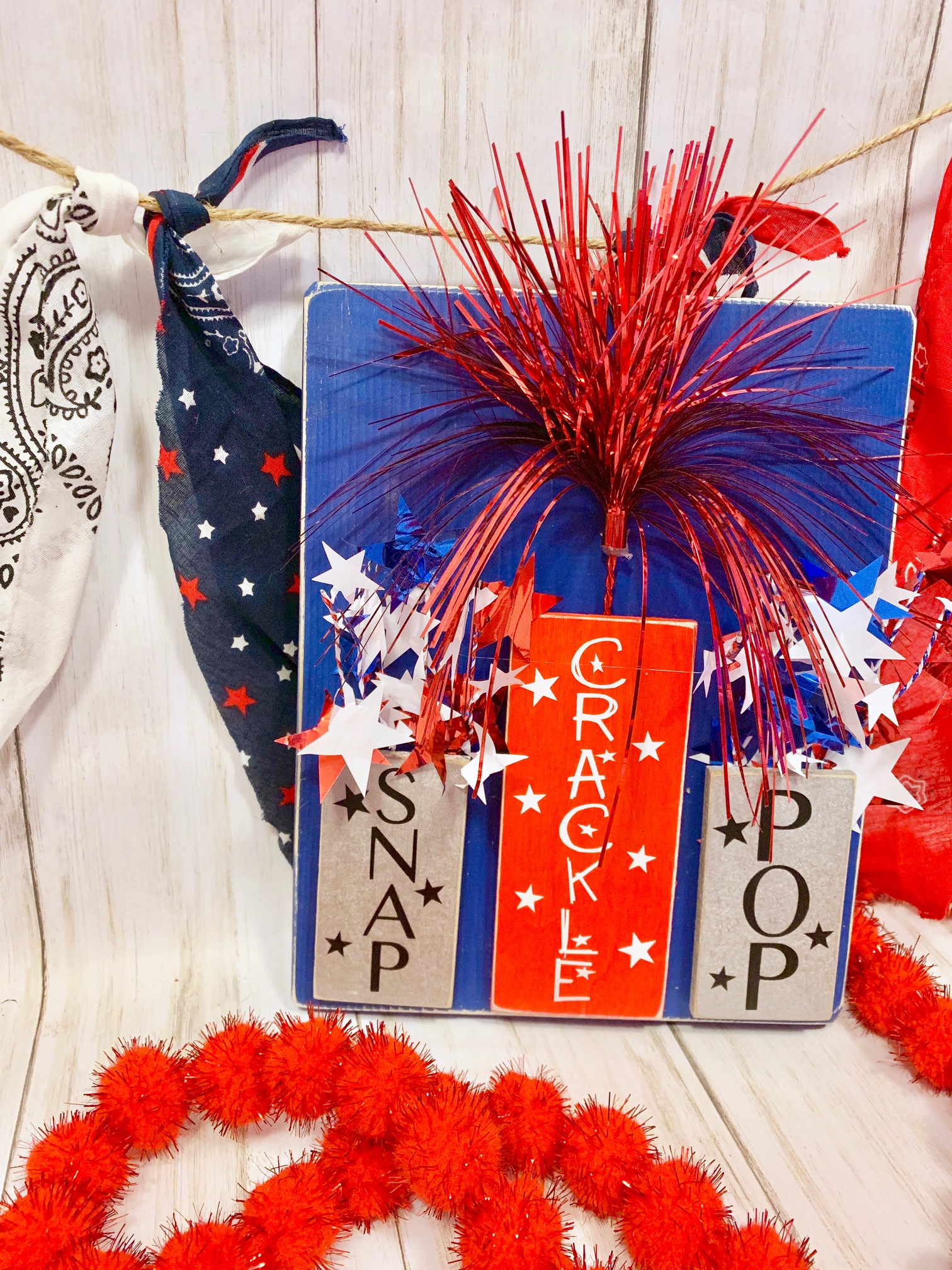 Easy DIY Firecracker Sign