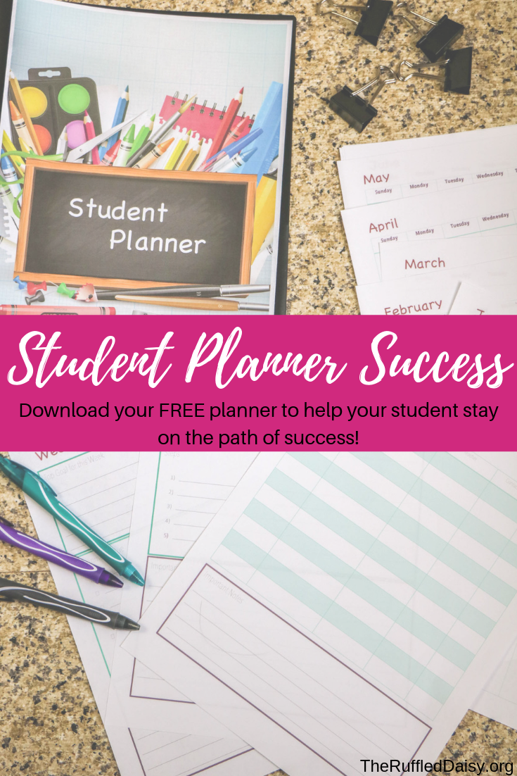Student Planner Success Tips with FREE Download