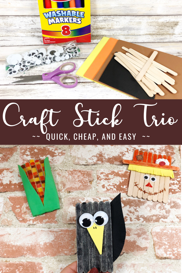Fall Craft Stick Trio