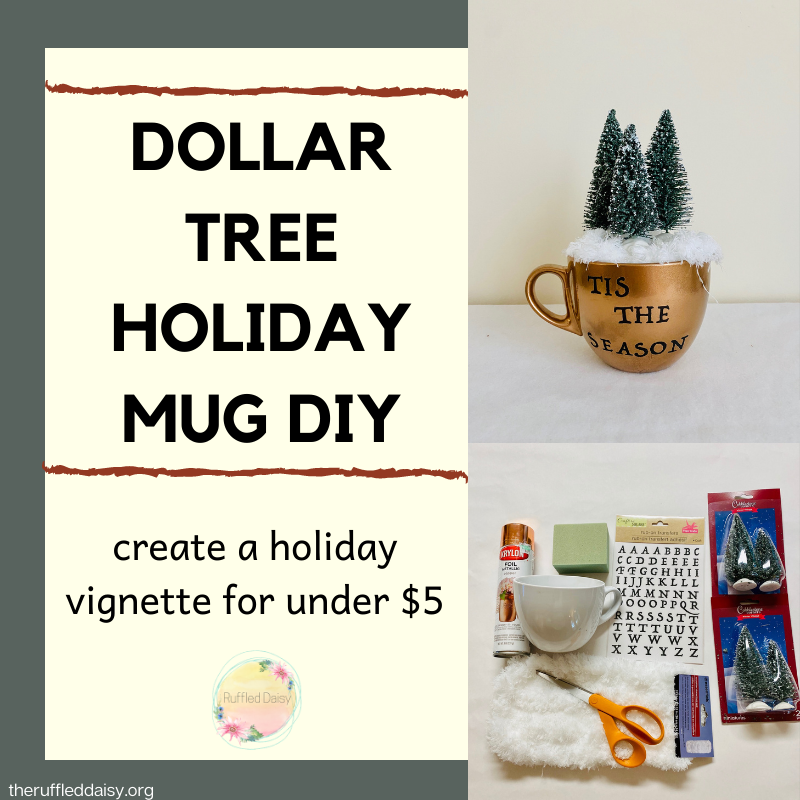 Dollar Tree Holiday Mug DIY