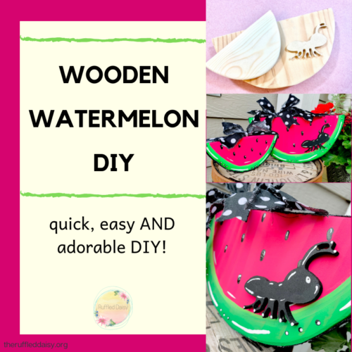 Wooden Watermelon DIY Summer Decor