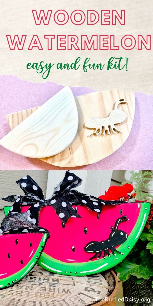 Wooden Watermelon DIY Summer Decor